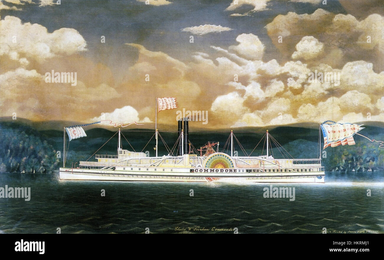 The *Commodore* was a steamboat launched in 1848, notable for its role ...