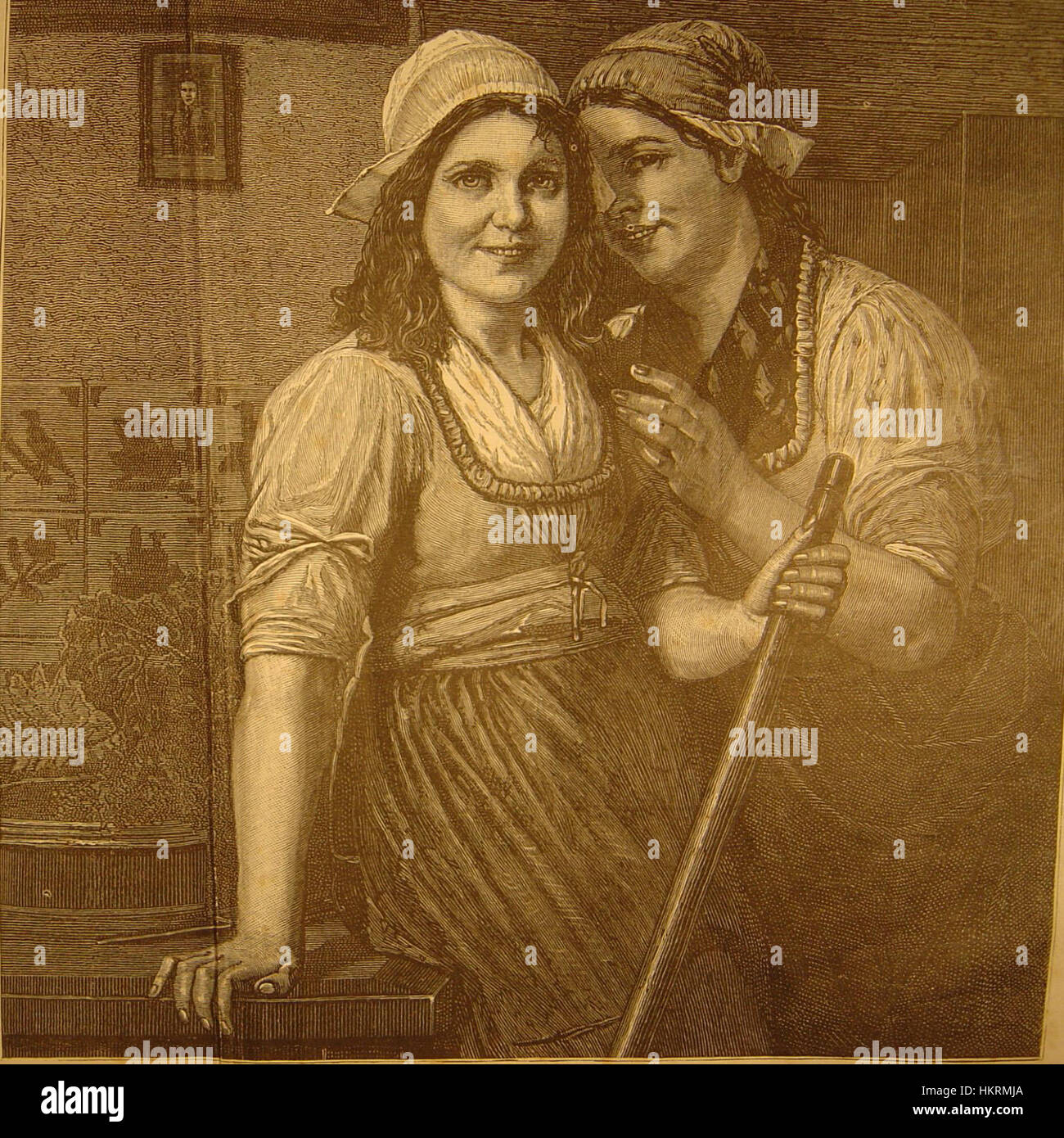 This communication art piece is a vintage oil painting that reflects ...