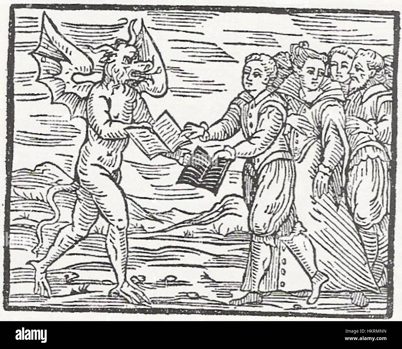 This engraving from the 'Compendium Maleficarum' illustrates the ...