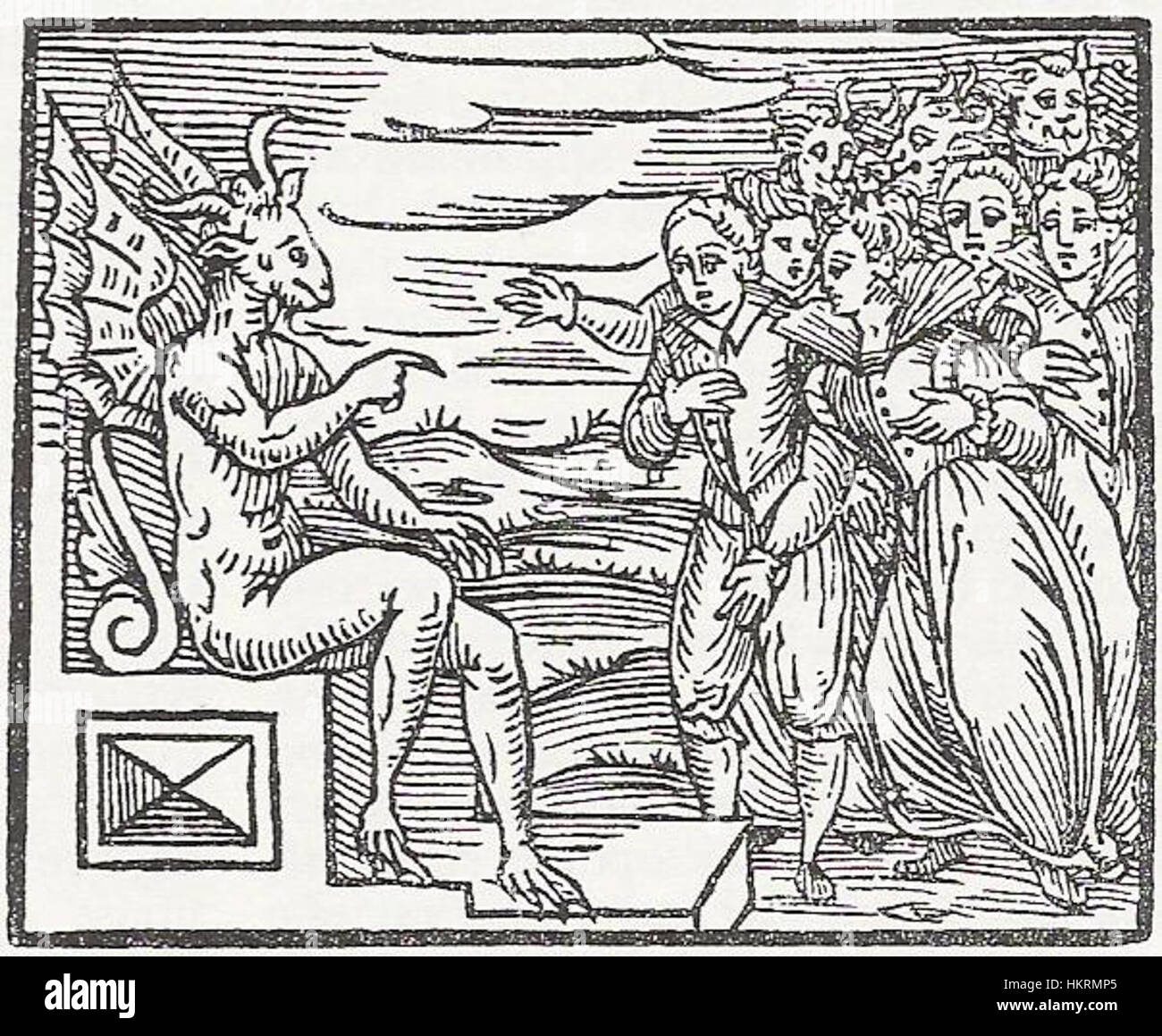 The engraving from the 'Compendium Maleficarum' series illustrates a ...