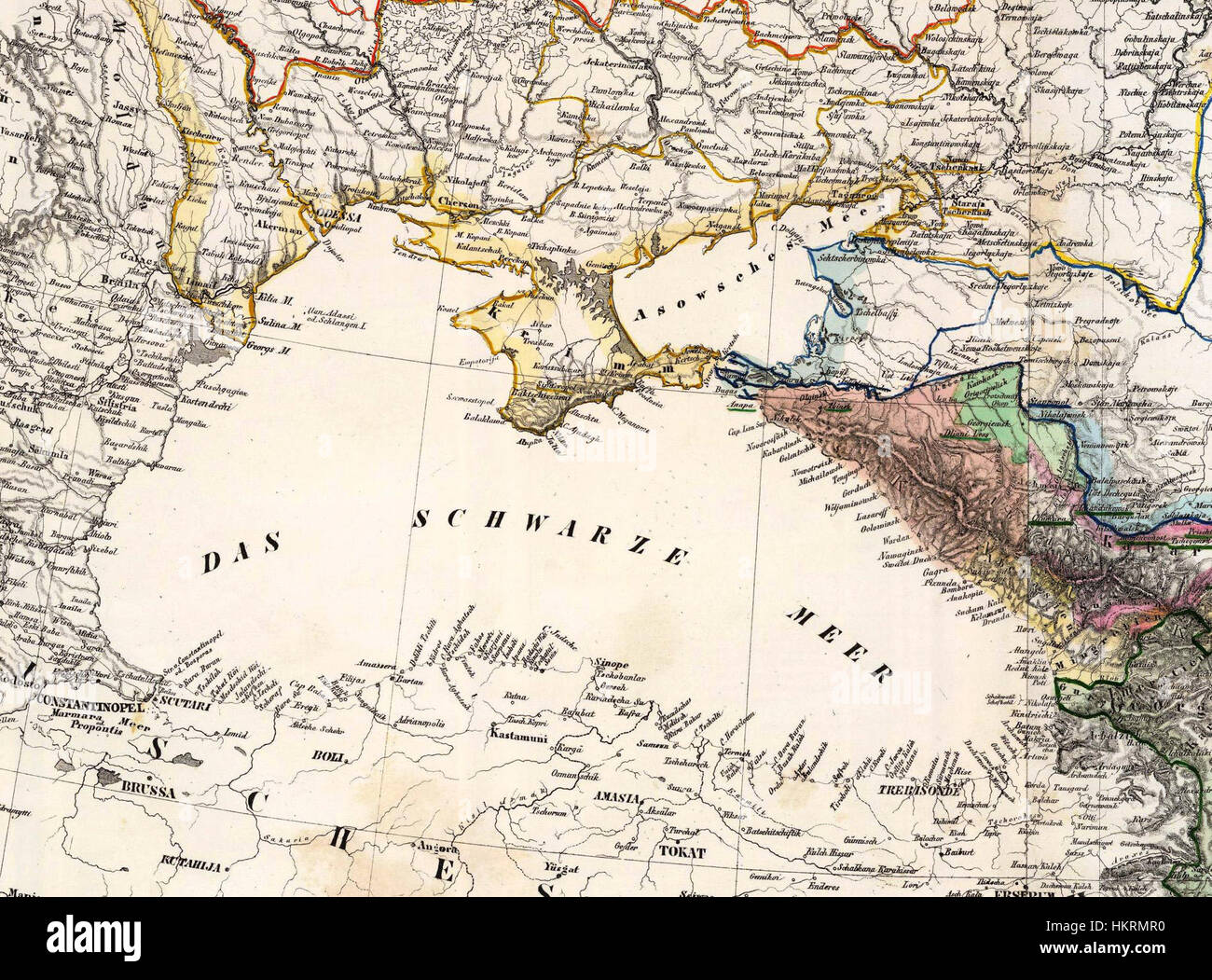 Map of russia 1800s hi-res stock photography and images - Alamy