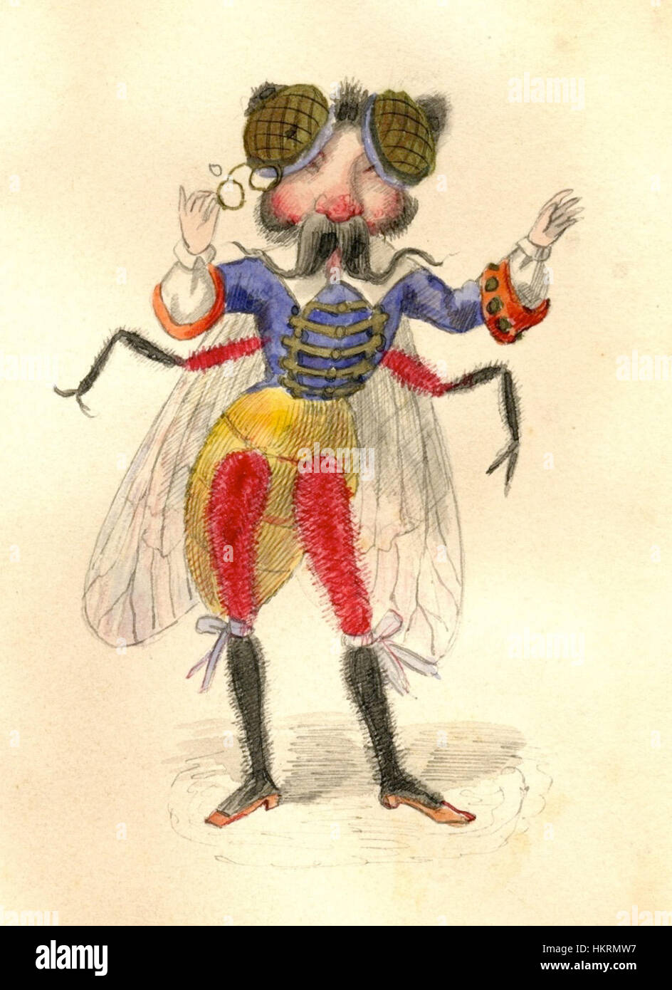 The 1873 painting 'Fly' by Comus features a detailed portrayal of the ...