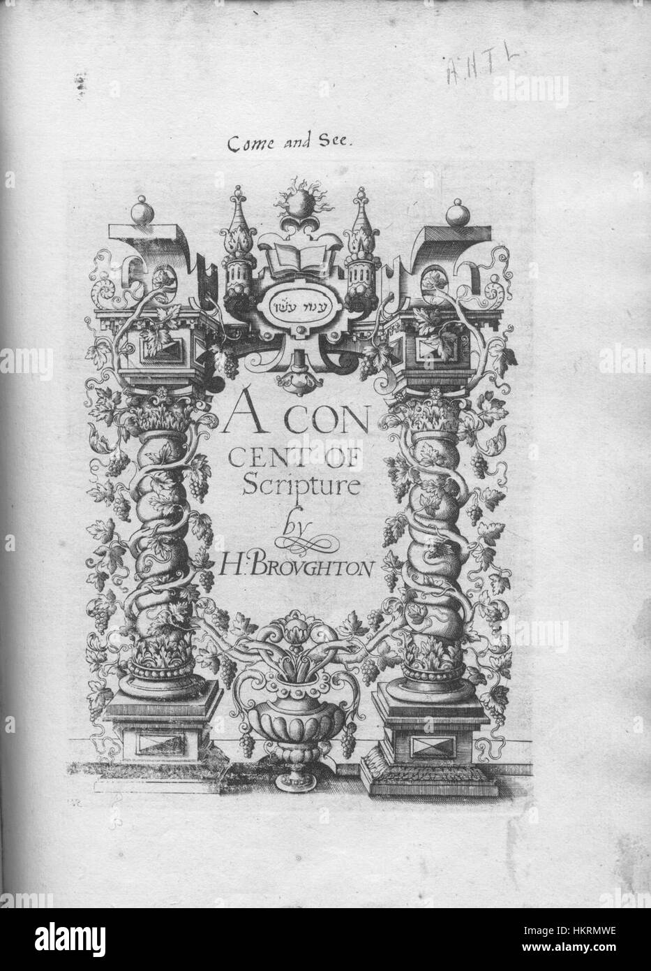 Title page from antique Black and White Stock Photos & Images - Alamy