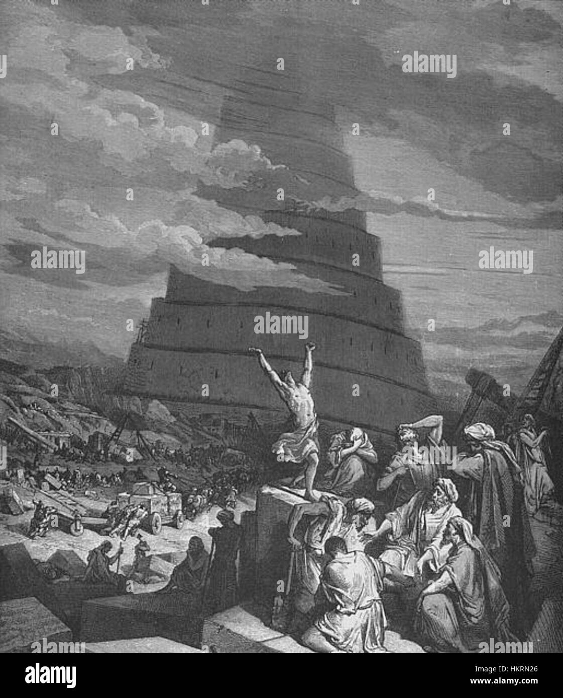 'Confusion of Tongues' is a striking abstract painting that explores ...