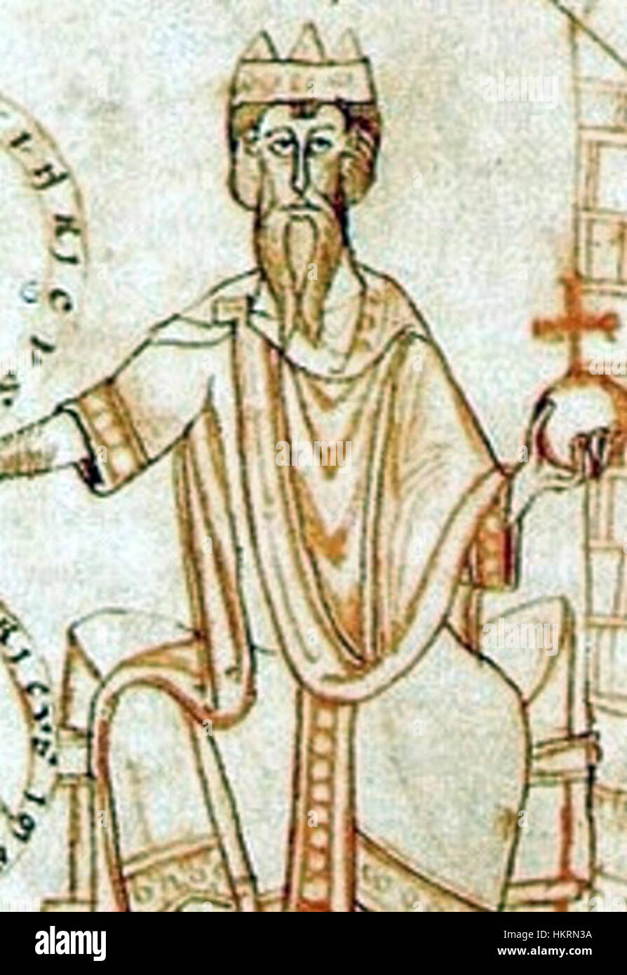 This portrait of Conrad II, Holy Roman Emperor, is an example of 11th ...