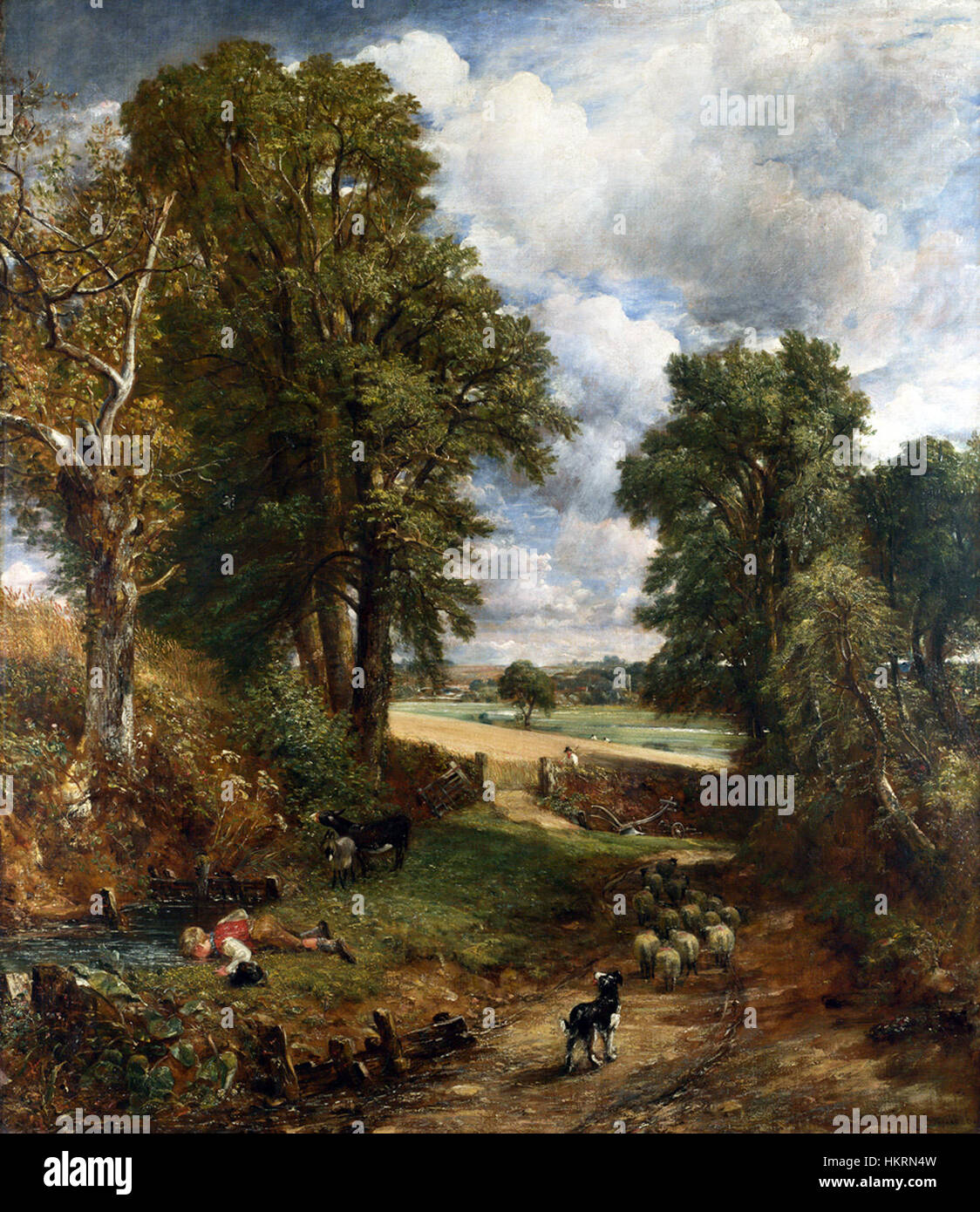 'The Cornfield' by John Constable captures a tranquil rural scene in ...