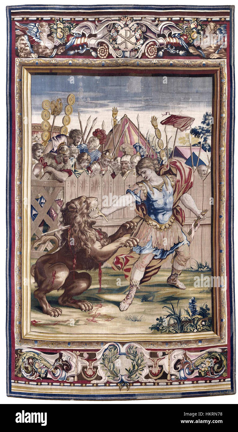 This tapestry from 1637 depicts the legendary moment of Constantine the ...