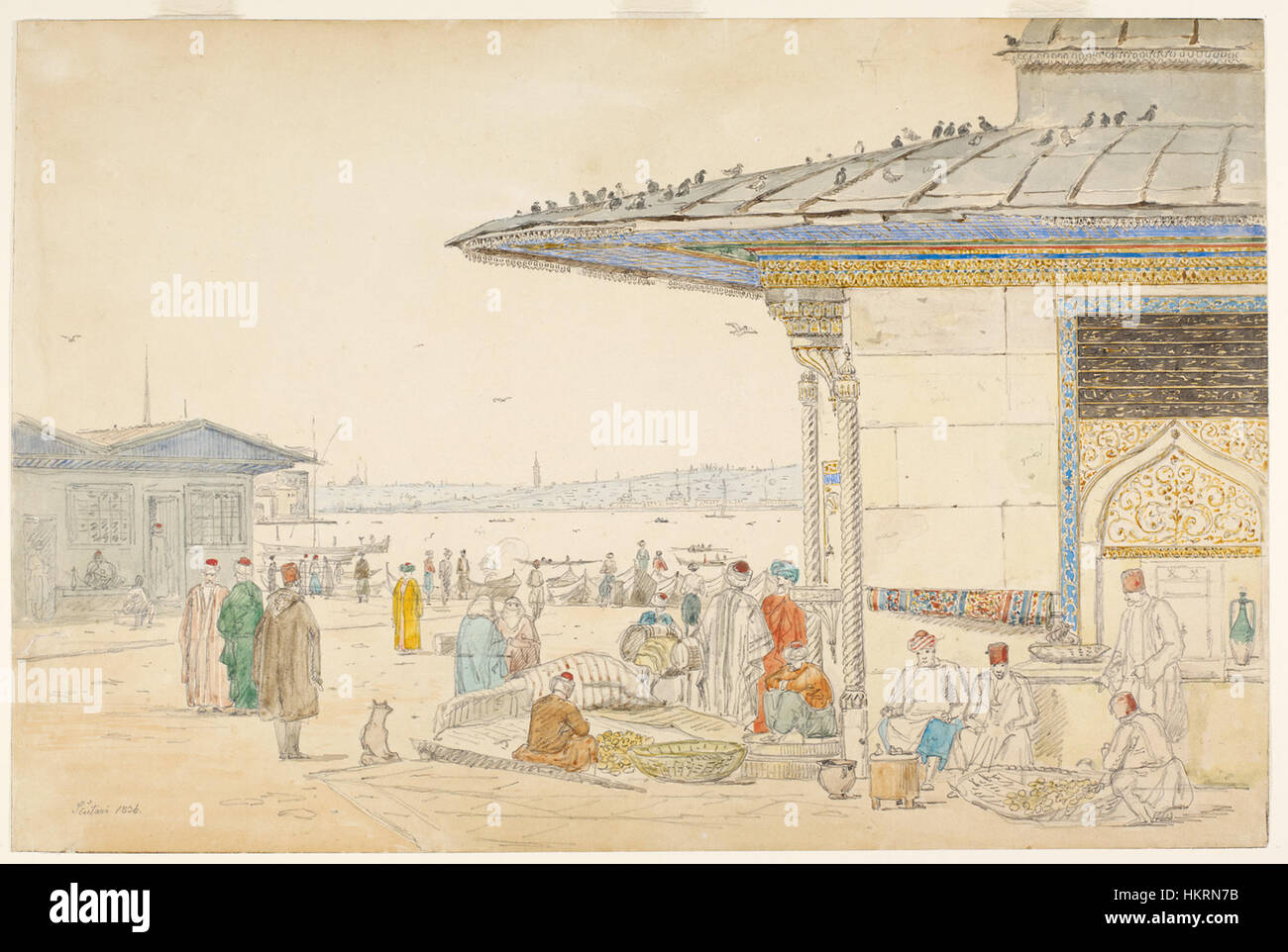 This artwork, 'Constantinople WDL11253,' depicts the city of ...