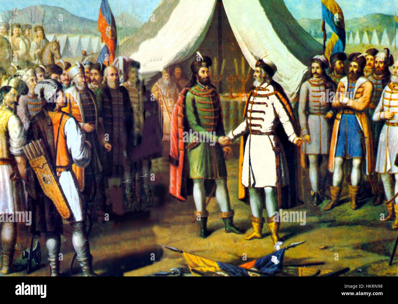 Constantin Lecca’s painting 'Infratirea moldovenilor si muntenilor ...