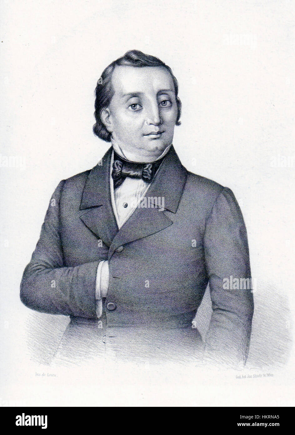 A 19th-century portrait by Constantin Lecca of Matei Millo, a Romanian ...