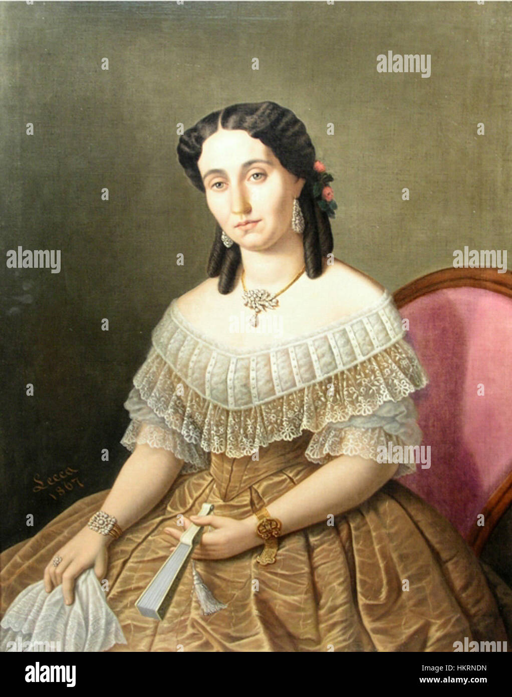 *Portret de femeie* by Constantin Lecca is a Romanian painting that ...