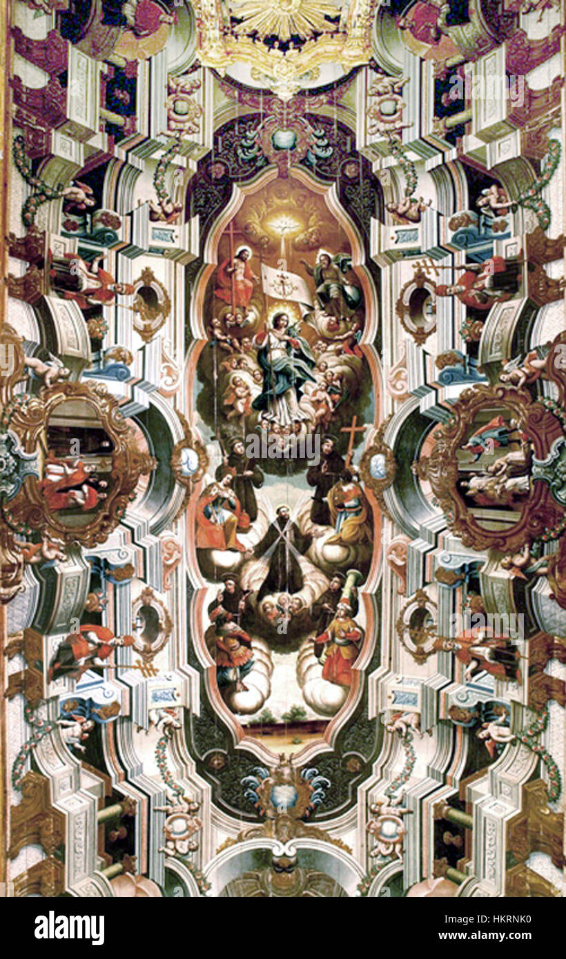 An artwork depicting the Convento Franciscano Santo Antonio, showcasing ...