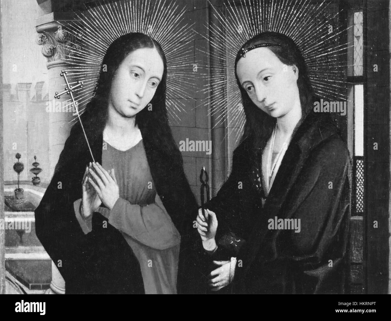 A copy of Rogier van der Weyden’s painting, 'Saints Margaret and ...