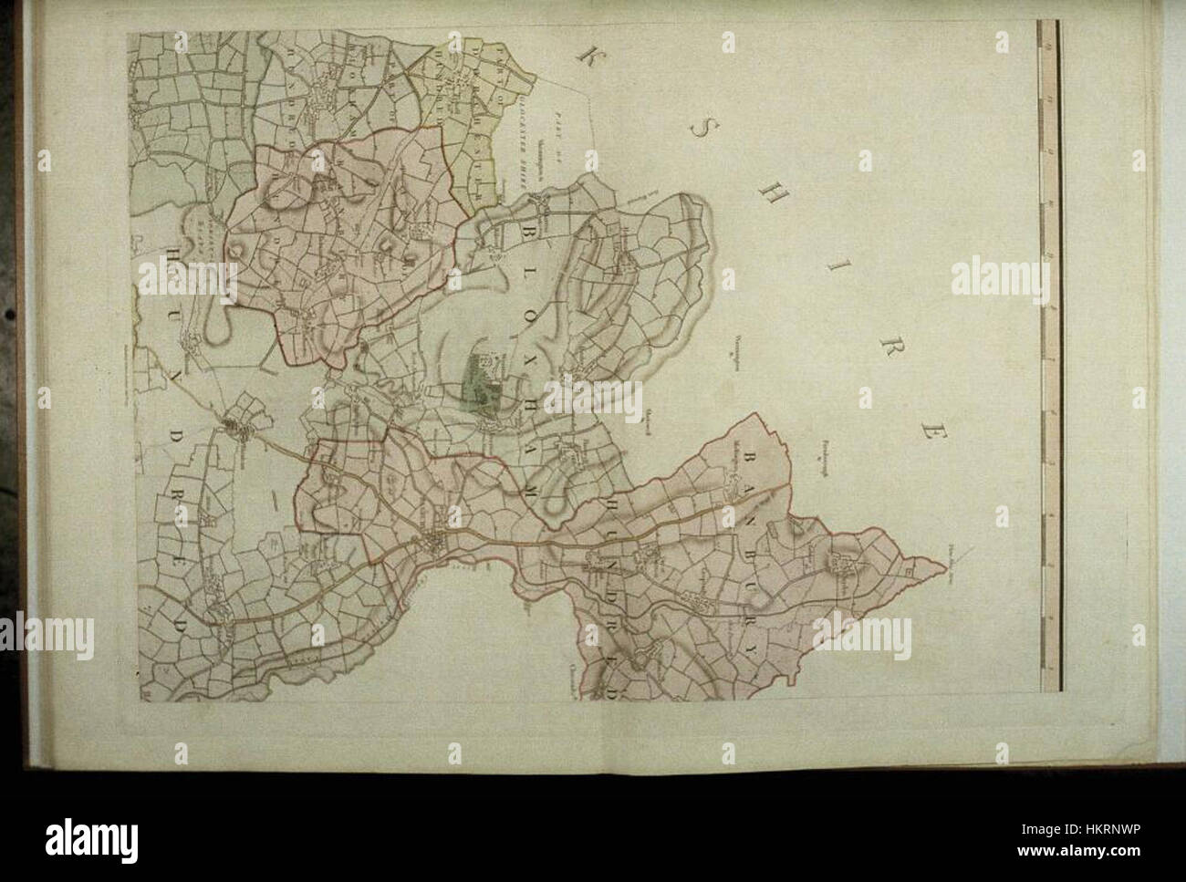 Historical map of Oxford County preserved in the Bodleian Libraries ...