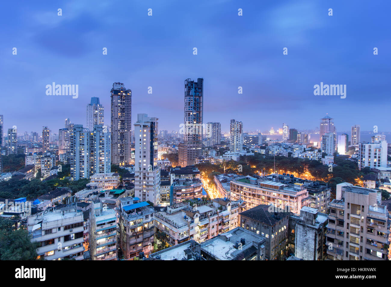 Mumbai skyline from the Malabar Hills area Stock Photo - Alamy