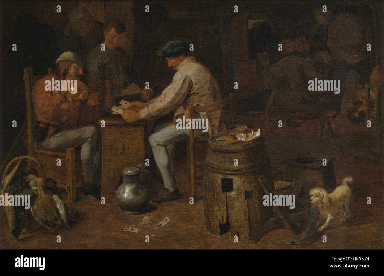 Adriaen Brouwer's 'The Card Players' captures a lively scene of ...