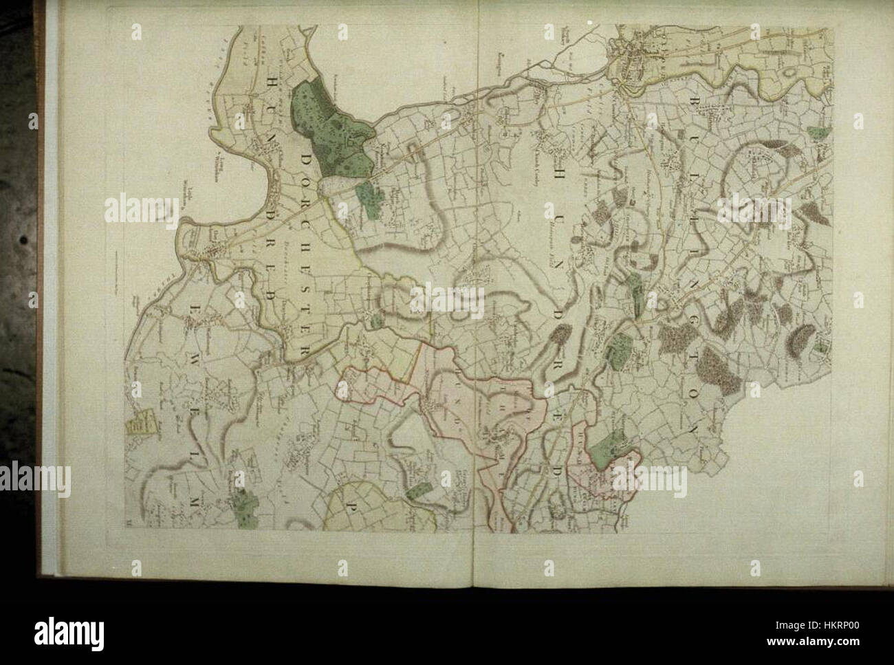 A historical map of the County of Oxford, housed at the Bodleian ...