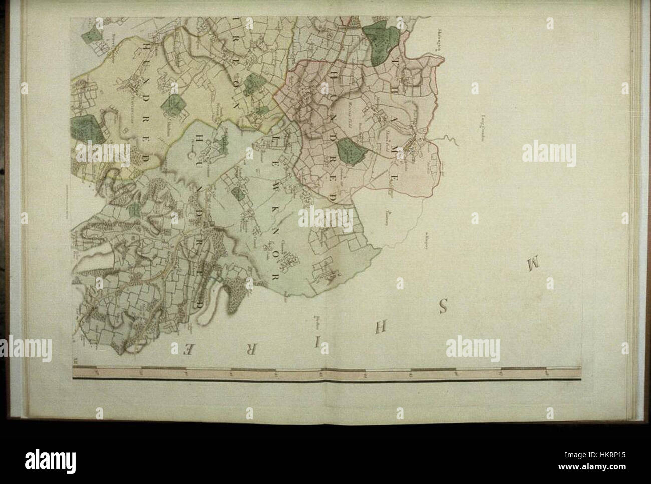 Bodleian Libraries, A map of the County of Oxford 33 Stock Photo - Alamy