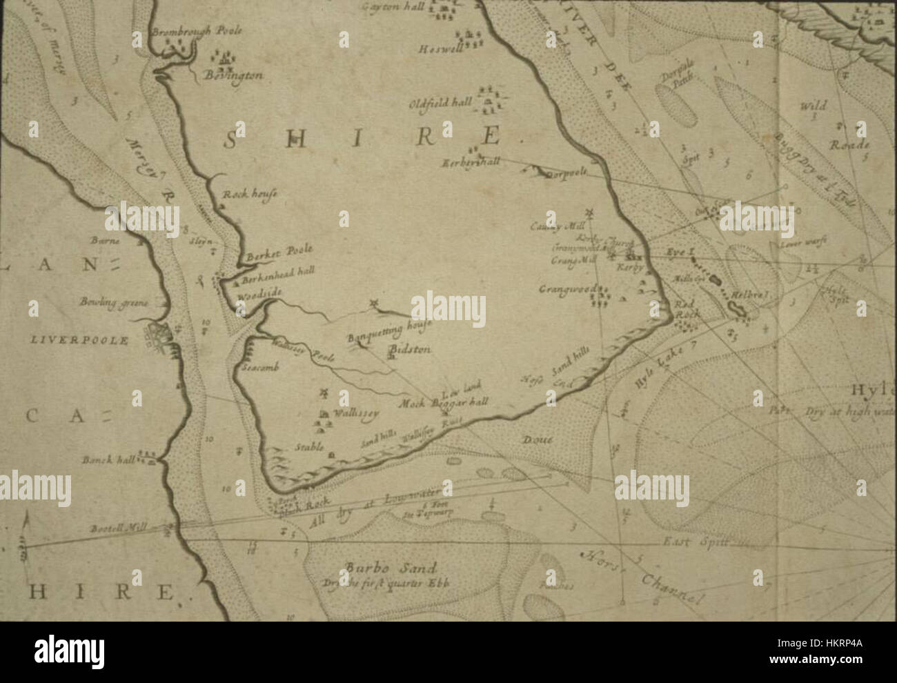 The 'New Exact Survey of the River Dee or ChesterWater' is an early map ...