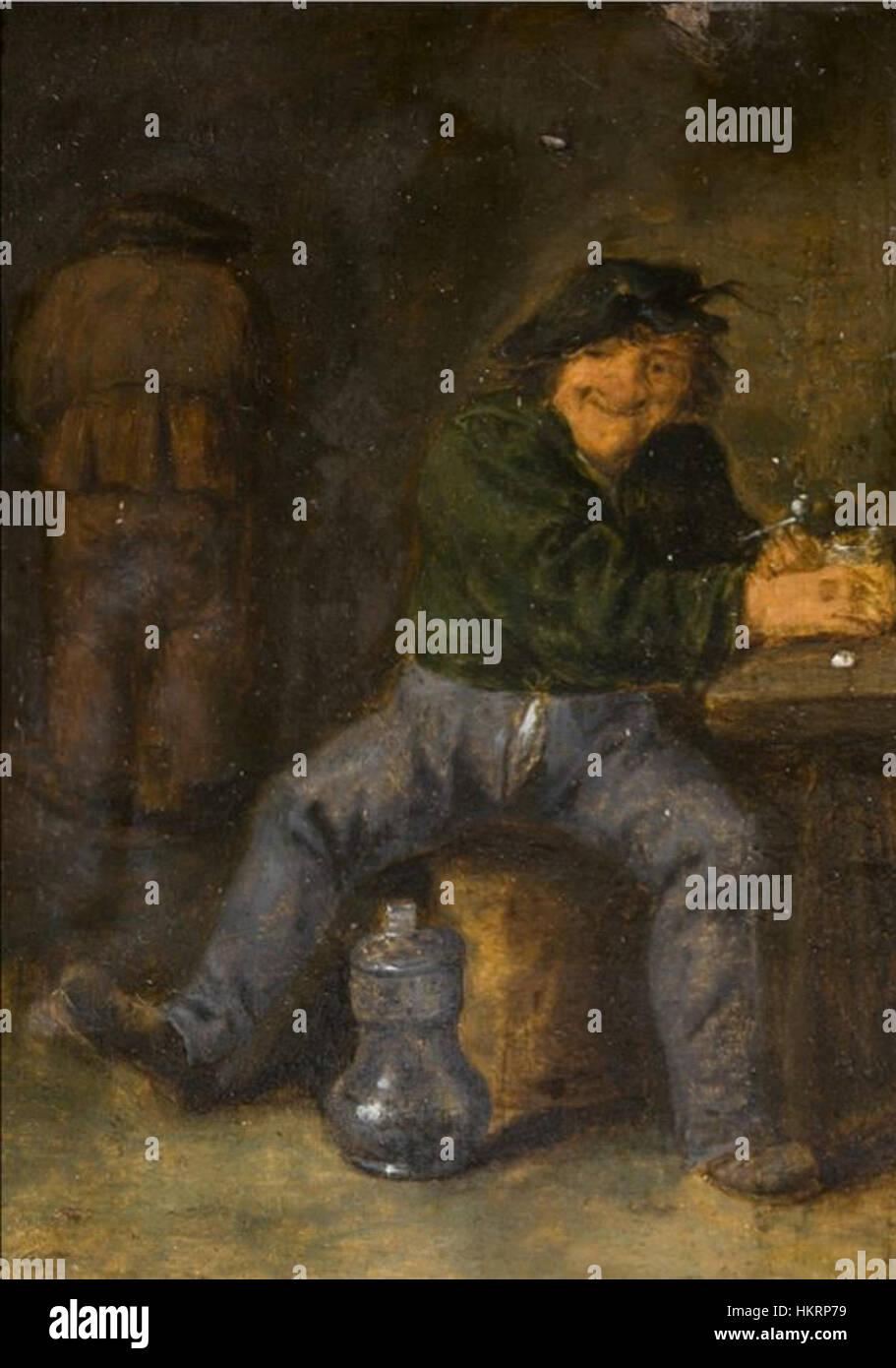 'Drunk' by Adriaen Brouwer is a famous genre painting that vividly ...