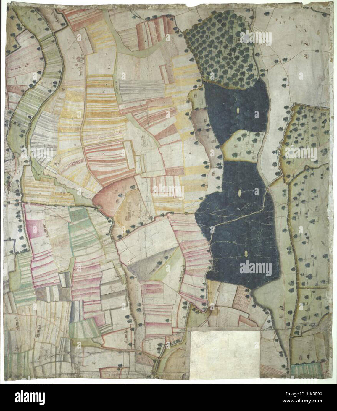 A historical document detailing the manor and lordship of Laxton ...