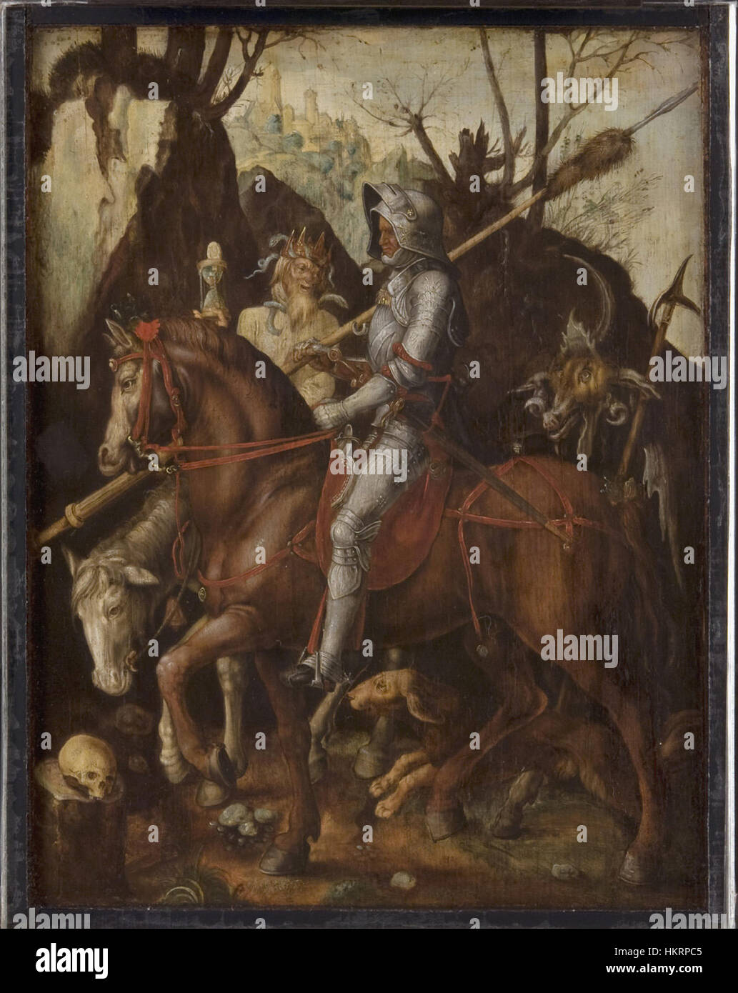 This painting, attributed to Cornelis van Dalem, titled 'A Knight ...