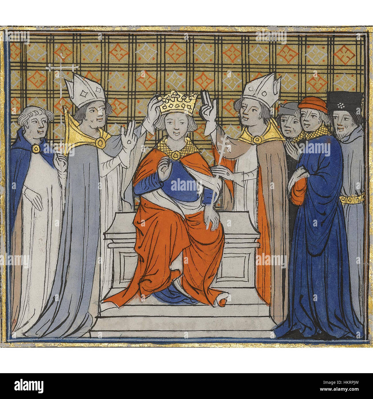 Coronation of Louis VI at Laon - Sotheby's 7july2009 lot3 Stock Photo ...