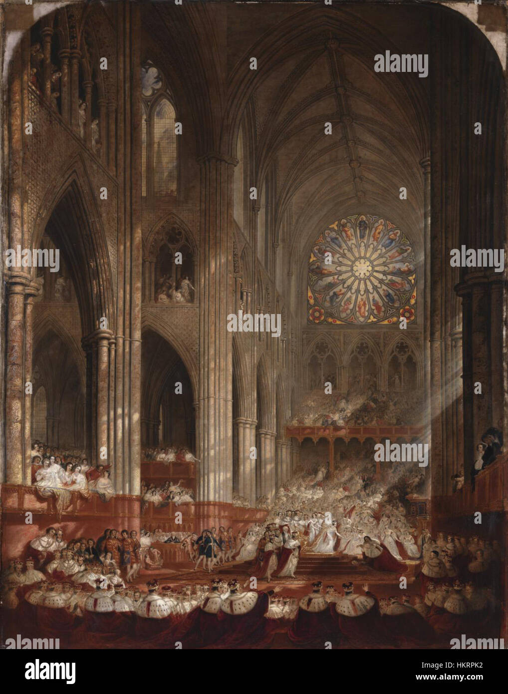 John Martin's 'Coronation of Queen Victoria' vividly depicts the moment ...