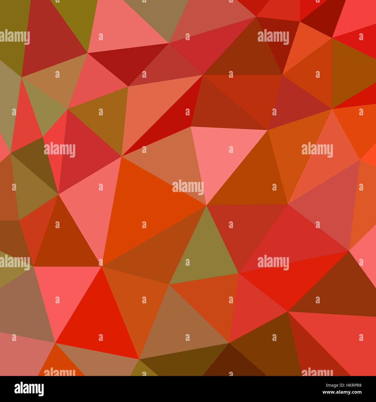 abstract vector geometric triangle background - red, orange and green ...