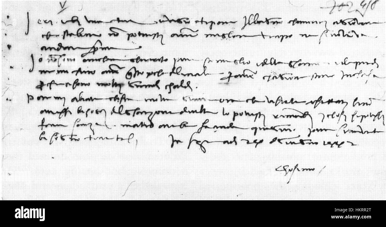 A letter from Cosimo de' Medici, known as Cosimo il Vecchio, one of the ...