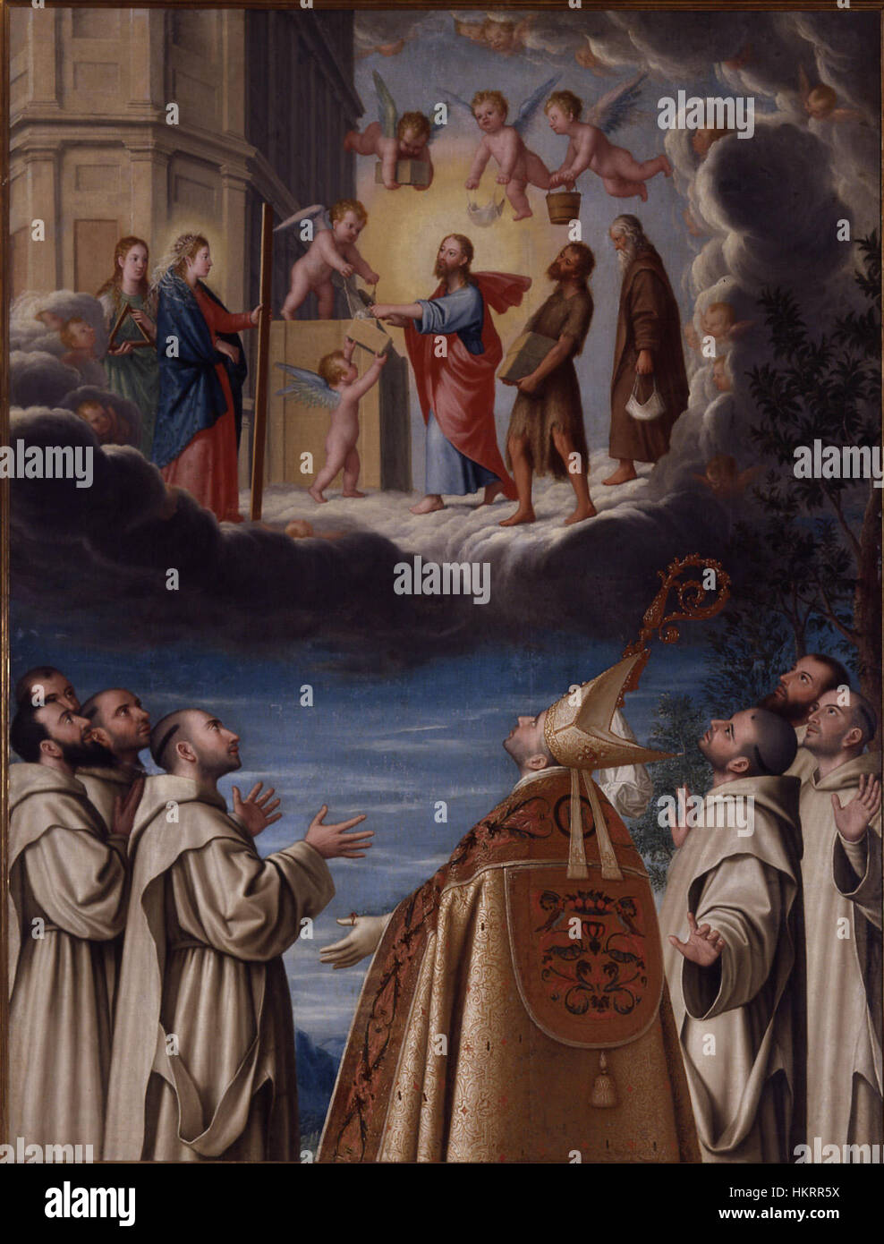 This painting by Cotan, titled 'Vision de San Hugo,' illustrates a ...