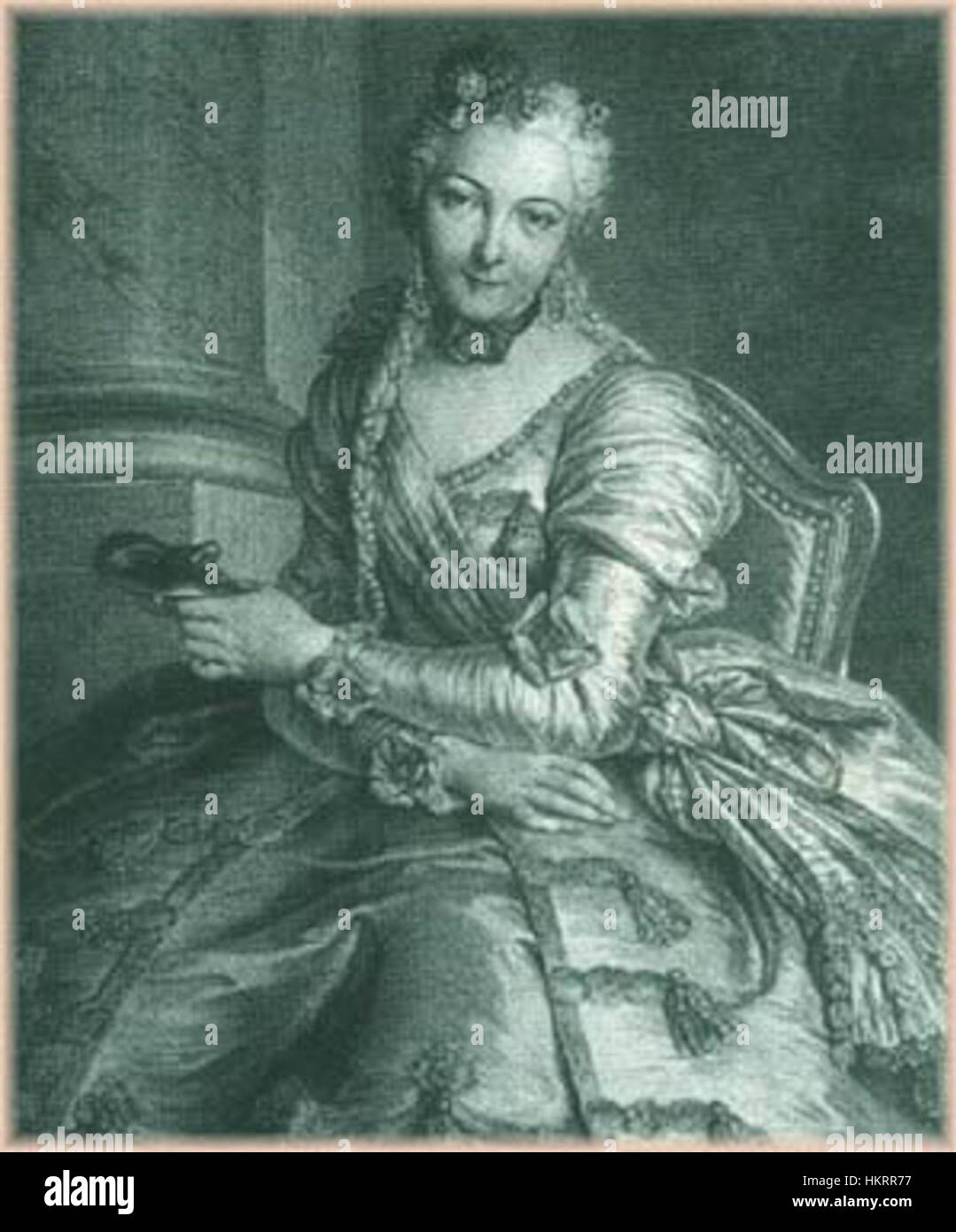 A portrait painting of the Countess of Noailles, capturing the nobility ...