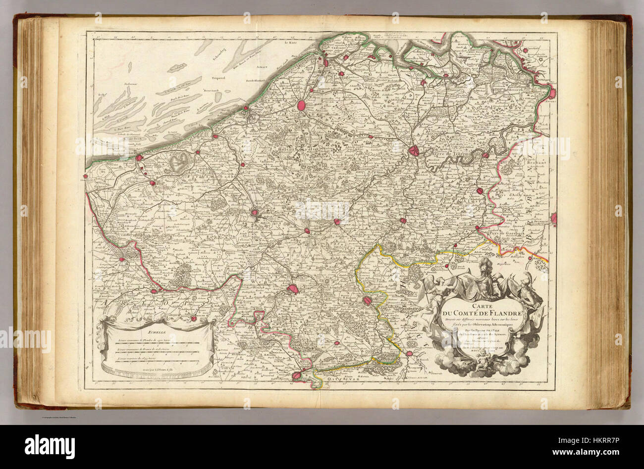 This 1704 map of the County of Flanders shows the region’s geographical ...