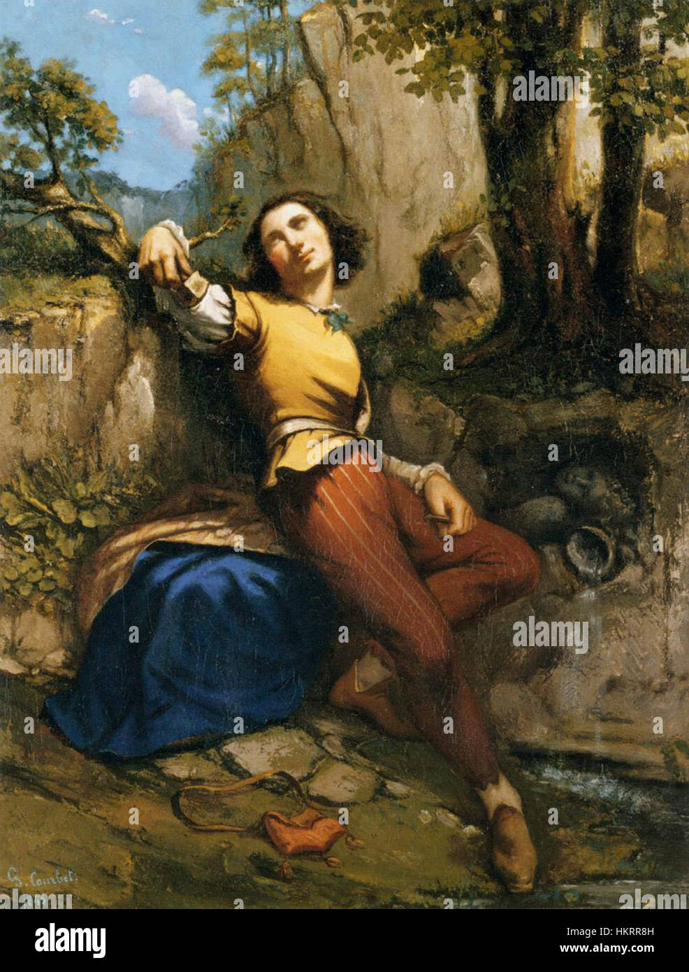Gustave Courbet's 'The Sculptor' from 1845 showcases the artist's ...