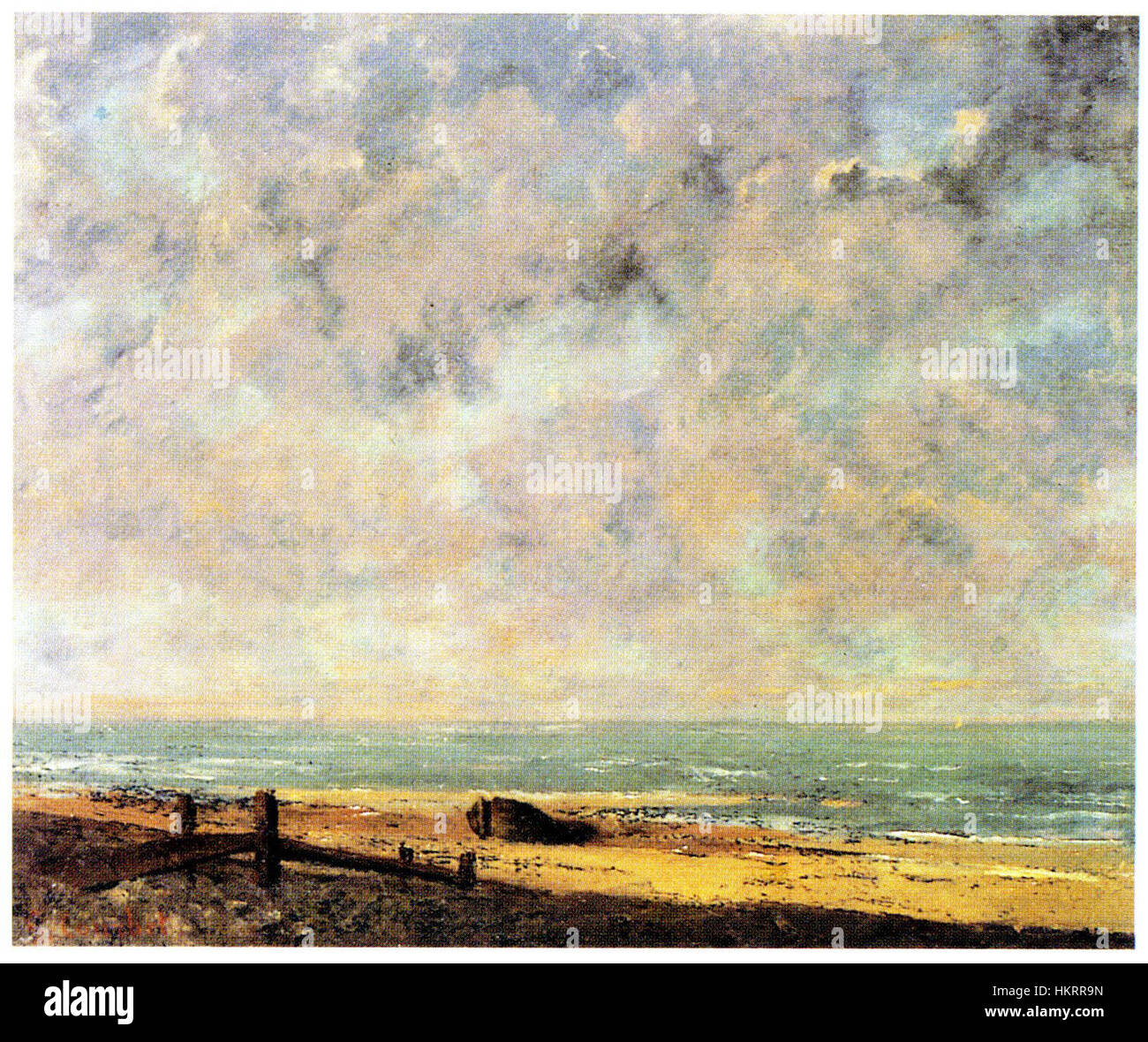 This seascape painting by Gustave Courbet, a key figure in the French ...