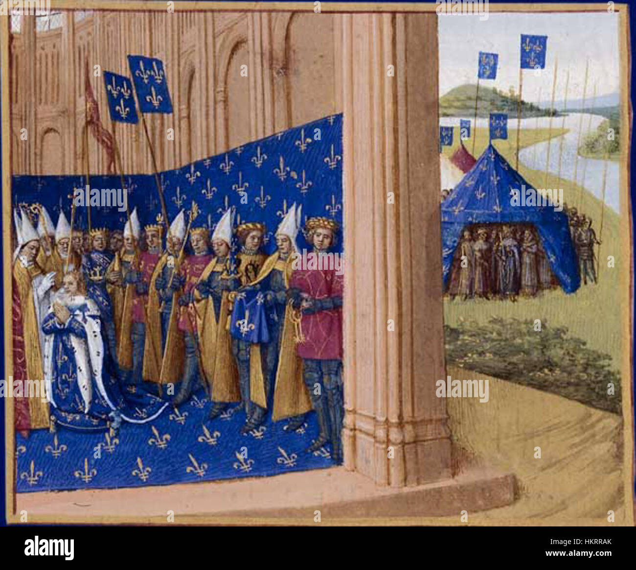 *Couronnement de Lothaire* depicts the coronation of King Lothair, a ...