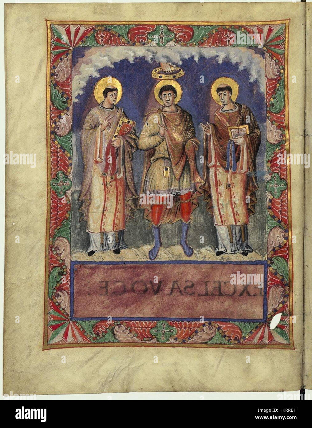 This illuminated manuscript, part of the Sacramentary of Charles the ...