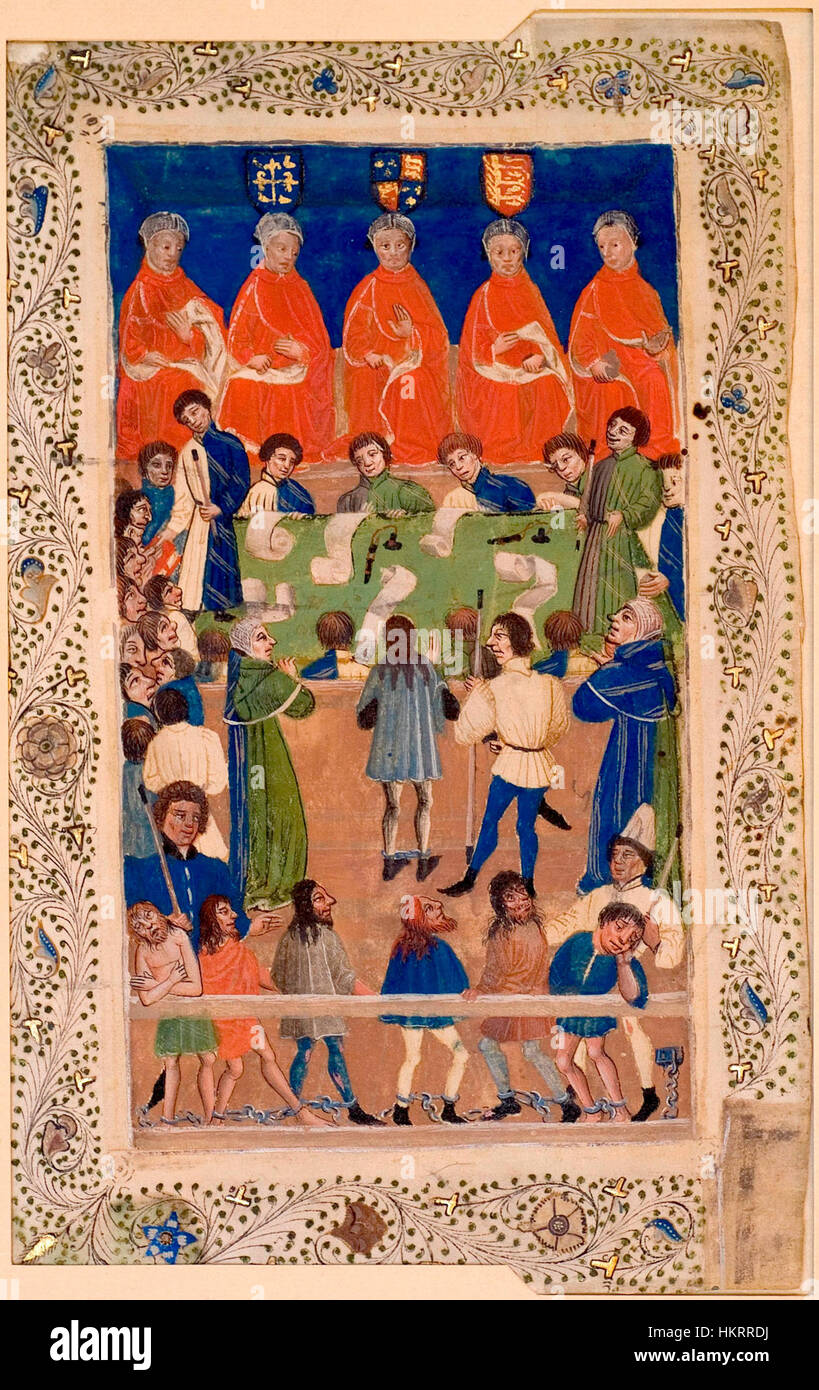 The painting 'Court of Kingâ€™s Bench' depicts a courtroom scene from ...