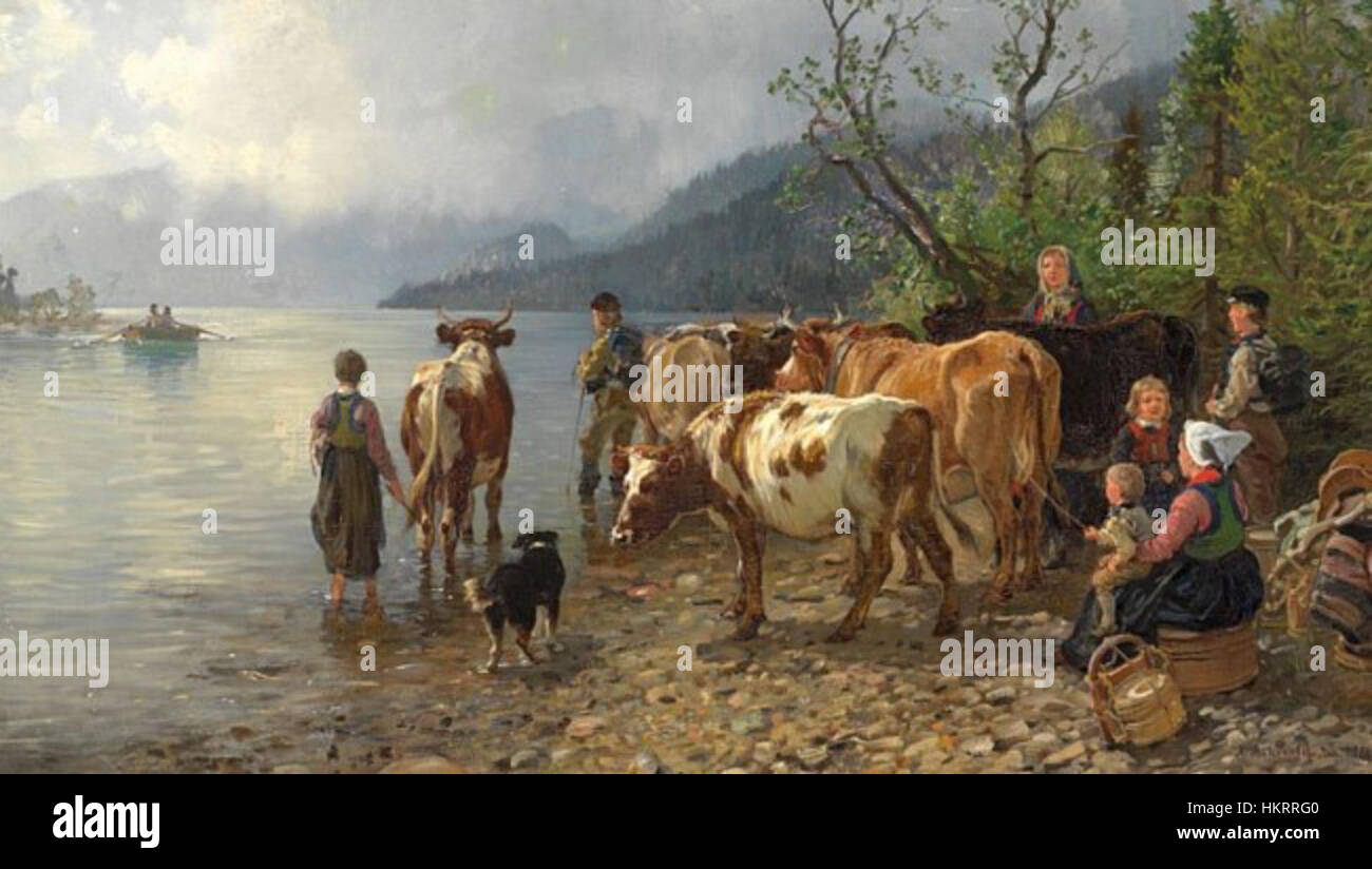Pastoral scene depicting rural hi-res stock photography and images - Alamy