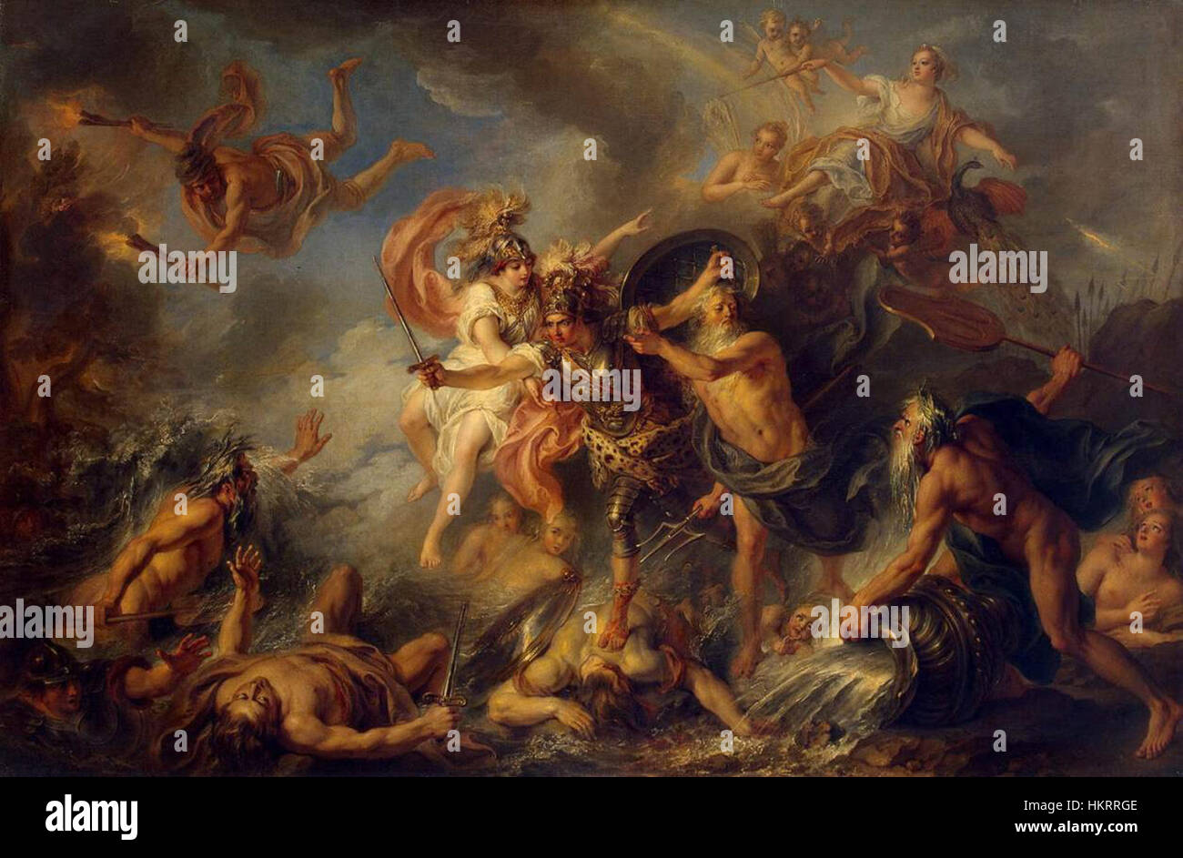 Charles-Antoine Coypel's *Fury of Achilles* (1737) captures the violent ...