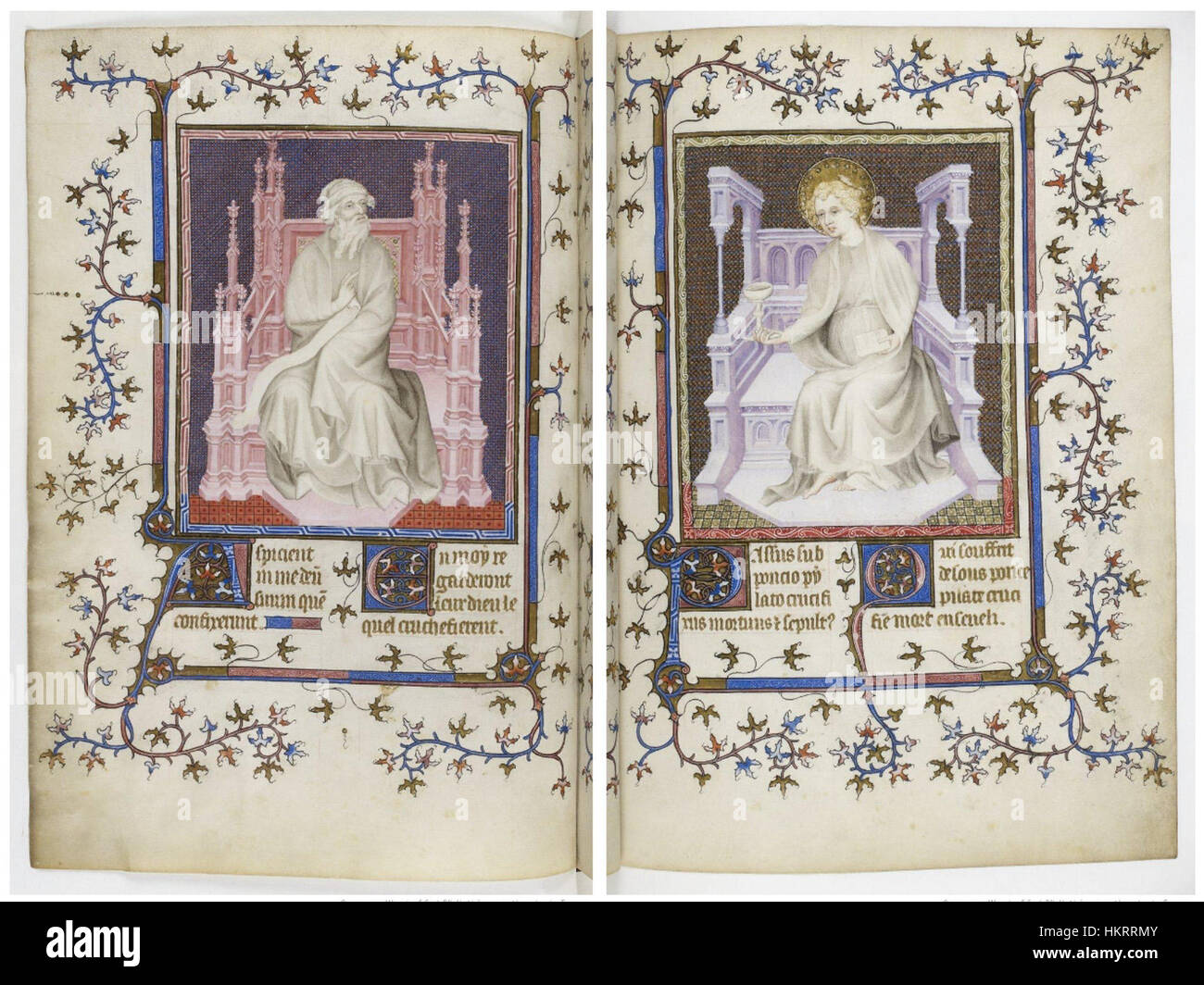 This illuminated manuscript from the 14th century features the 'Credo ...
