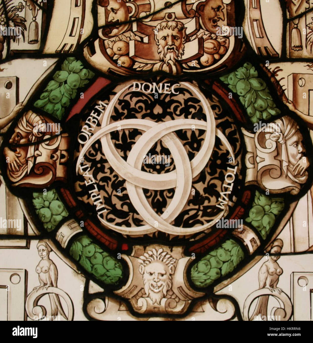 This artwork depicts the crescent badge of King Henry II of France, a ...