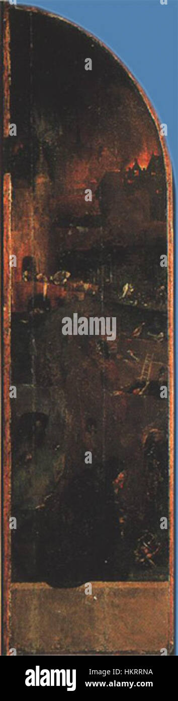 This artwork depicts a crucified martyr, representing religious themes ...