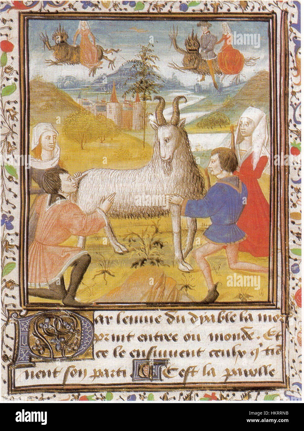A 1460 painting by Crisme Vauderye, depicting a historical scene from ...