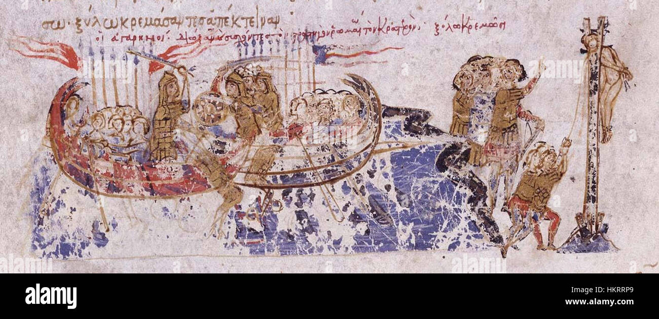 This historical painting depicts the capture and execution of Krateros ...