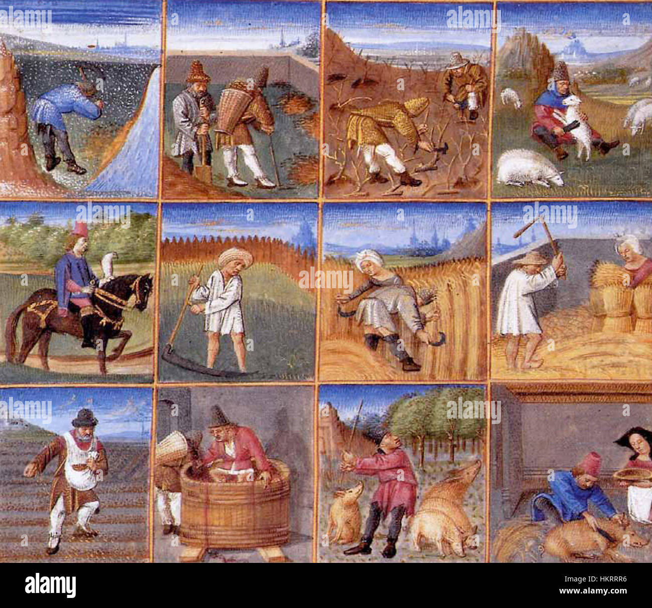 The Crescenzi calendar artwork is a historical piece representing the ...