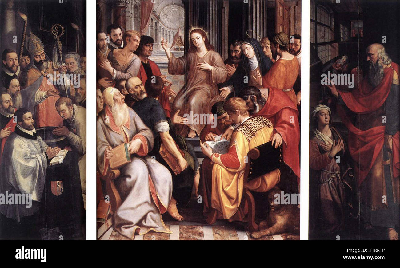 'Cristo entre los Escribas' (Christ Among the Scribes) is a painting ...