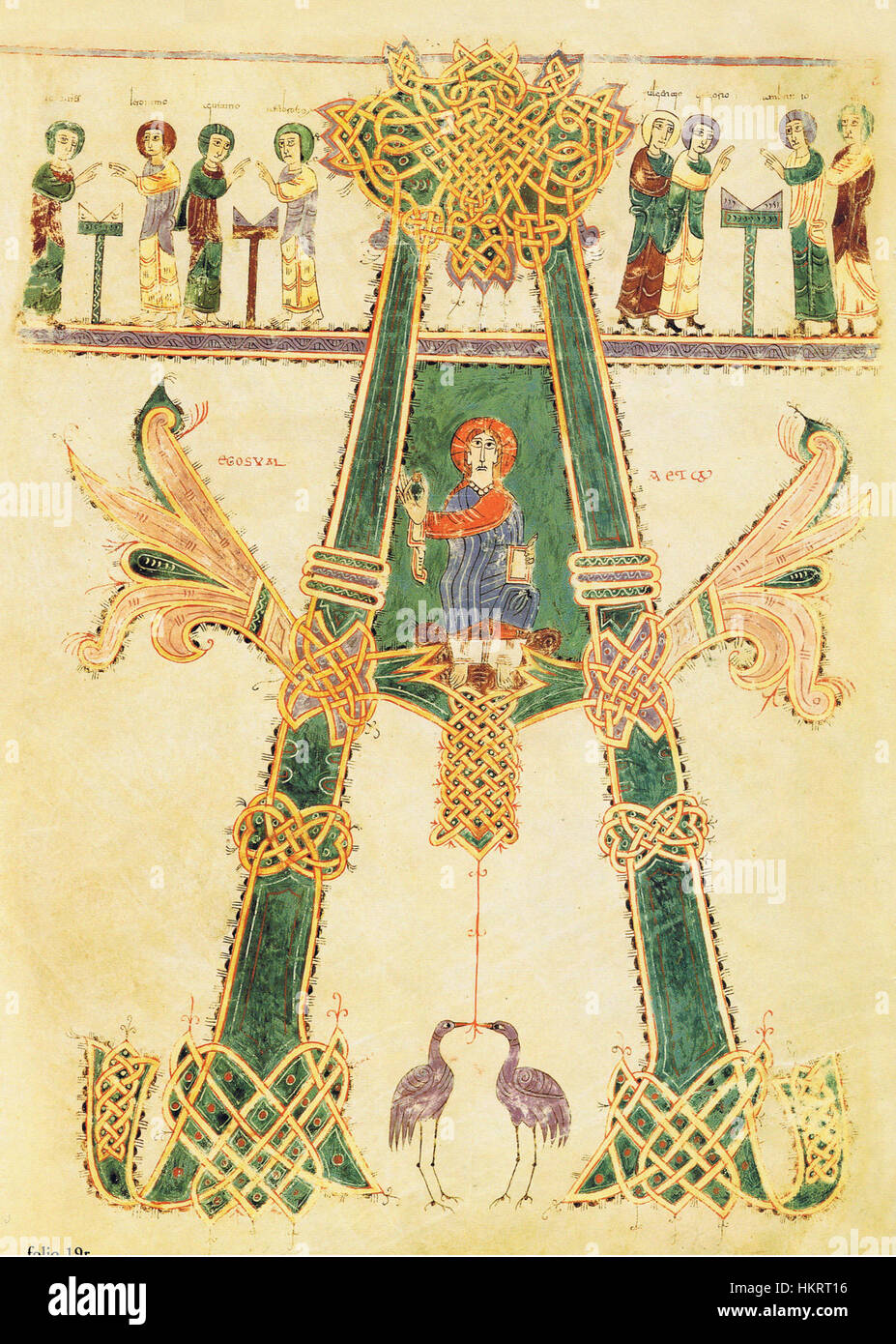 The artwork, 'Cristo en Majestad', attributed to the Beato de Gerona ...