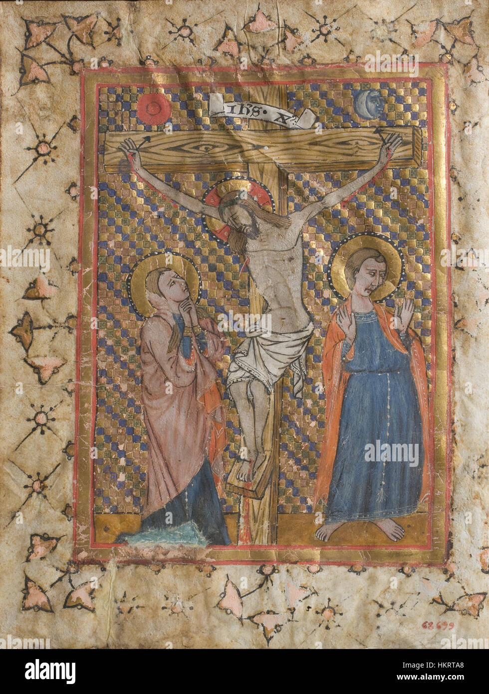 A painting depicting the Crucifixion of Christ, showcasing the biblical ...
