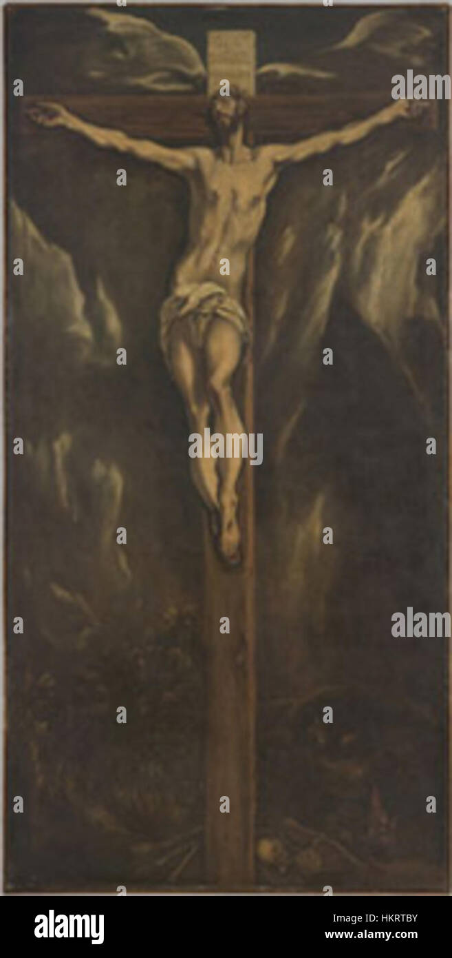 A historical painting depicting the Crucifixion scene in Philadelphia ...
